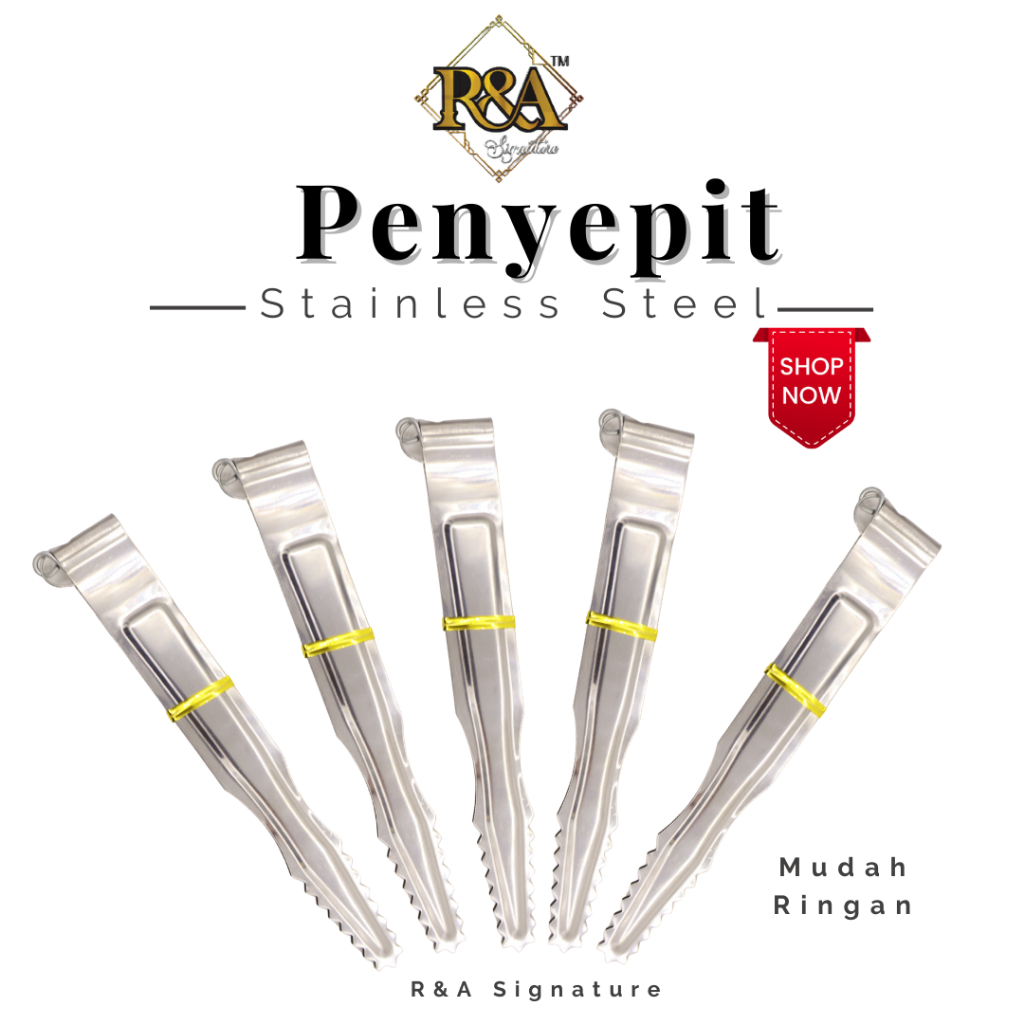 R&A CLIP STAINLESS STEEL (PENYEPIT UNTUK ARANG & BUKHOOR) Bakhoor ...