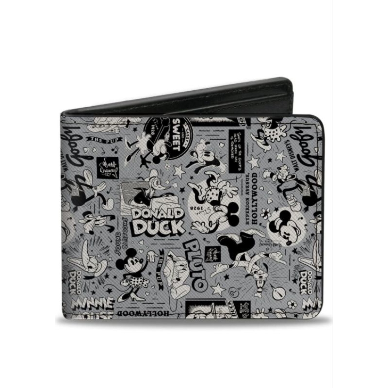 Disney Wallet, Bifold, Disney 100 Classic Fab Five Characters Collage ...