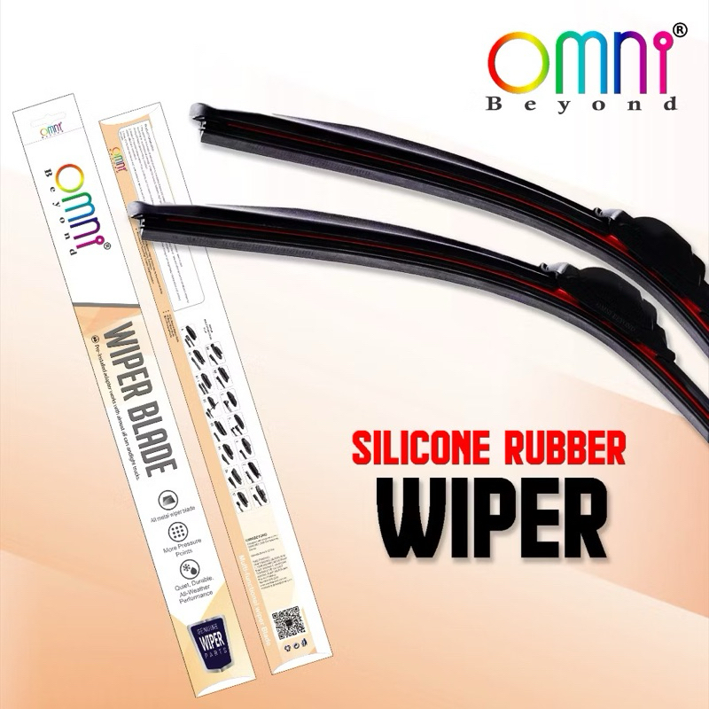 100% ORIGINAL Omni Beyond Germany Hybird Silicone Rubber Car Wiper Blade Perodua Proton Toyota ...