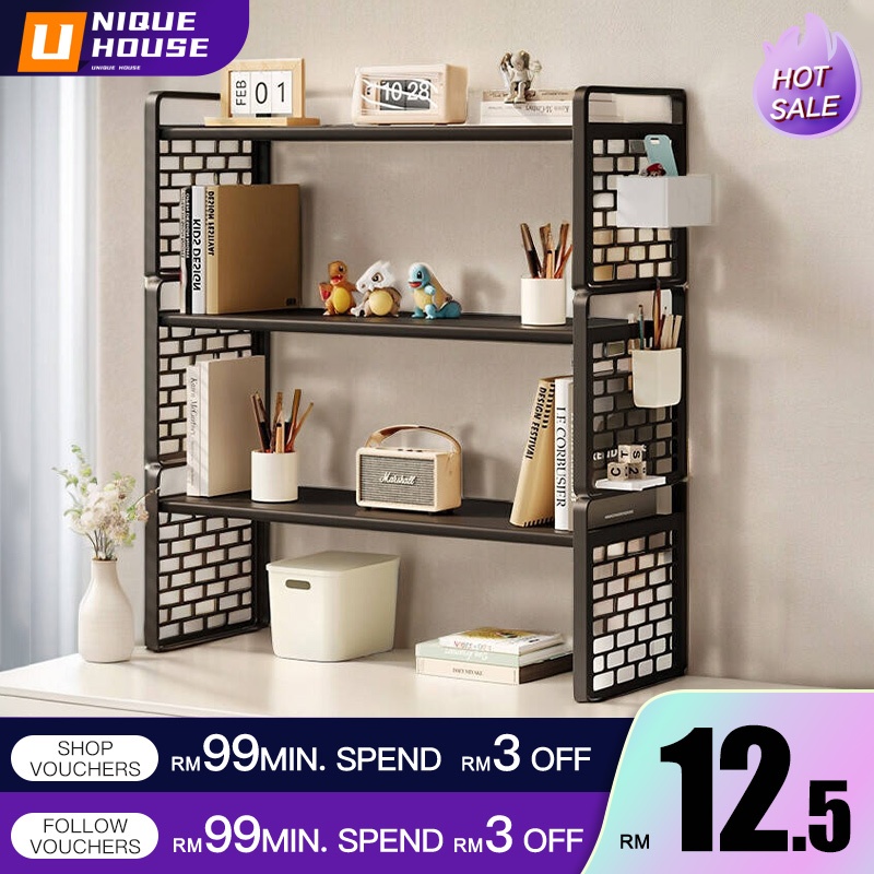 Desktop Organizer Table Top Rack Desk Organizer Multipurpose Storage ...