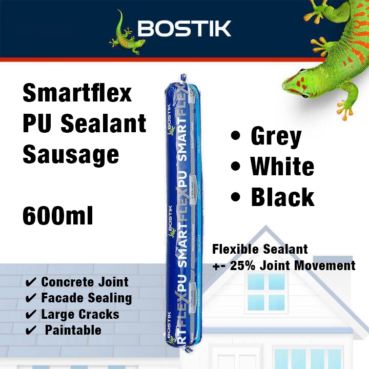 600ml Bostik Smartflex PU Polyurethane Construction Joint Sealant Silicone Grey White Black ...