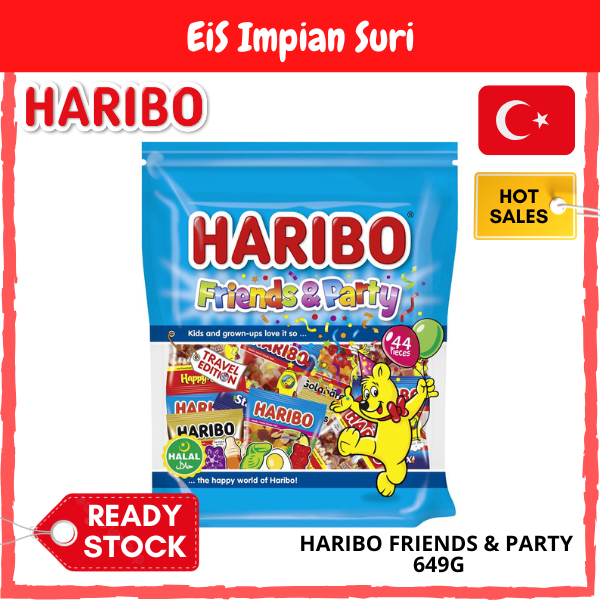 (Ready Stock!!) Haribo Friends & Party 649g Assorted Flavour Multipack ...