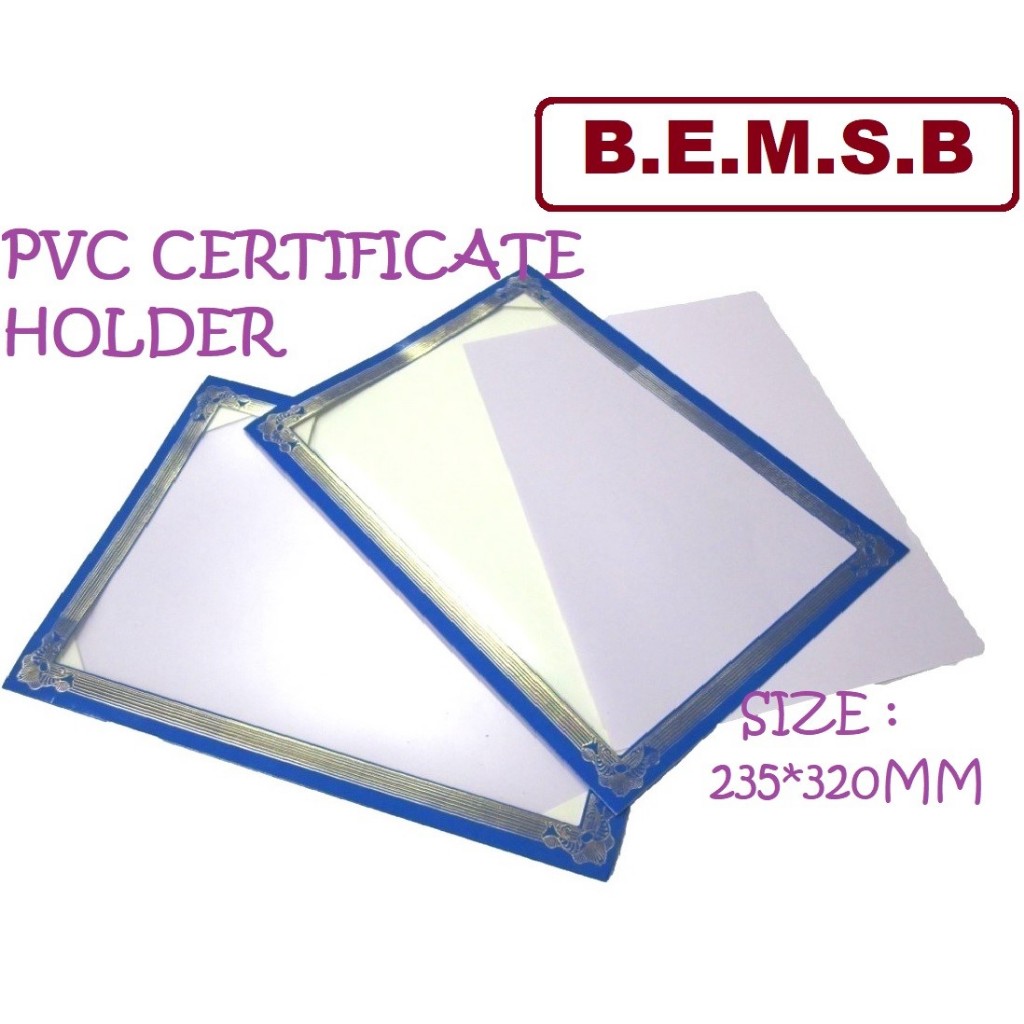 CERTIFICATE HOLDER WITH PVC A4 SIZE 1101C / FOLDER SIJIL A4 SIZE ...