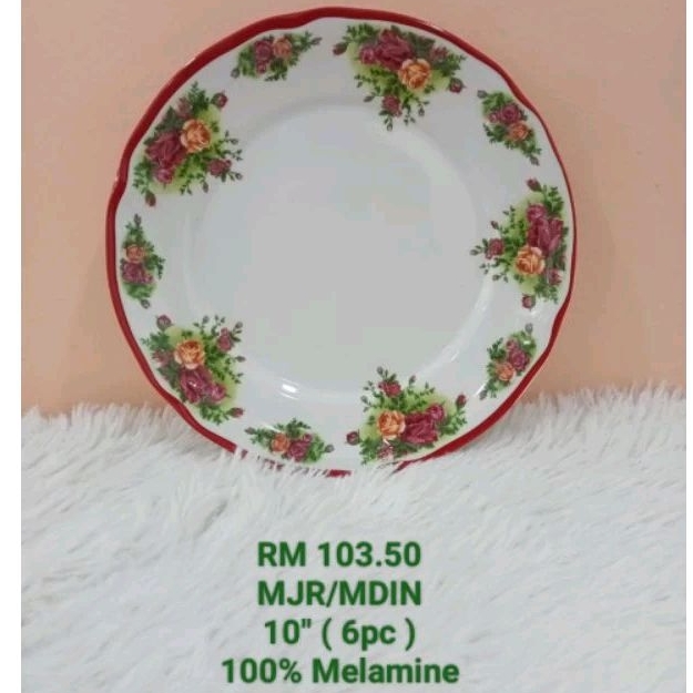 🌟SET PINGGAN MANGKUK 💥MAJESTIC ROSE 💯MILAMINE | Shopee Malaysia