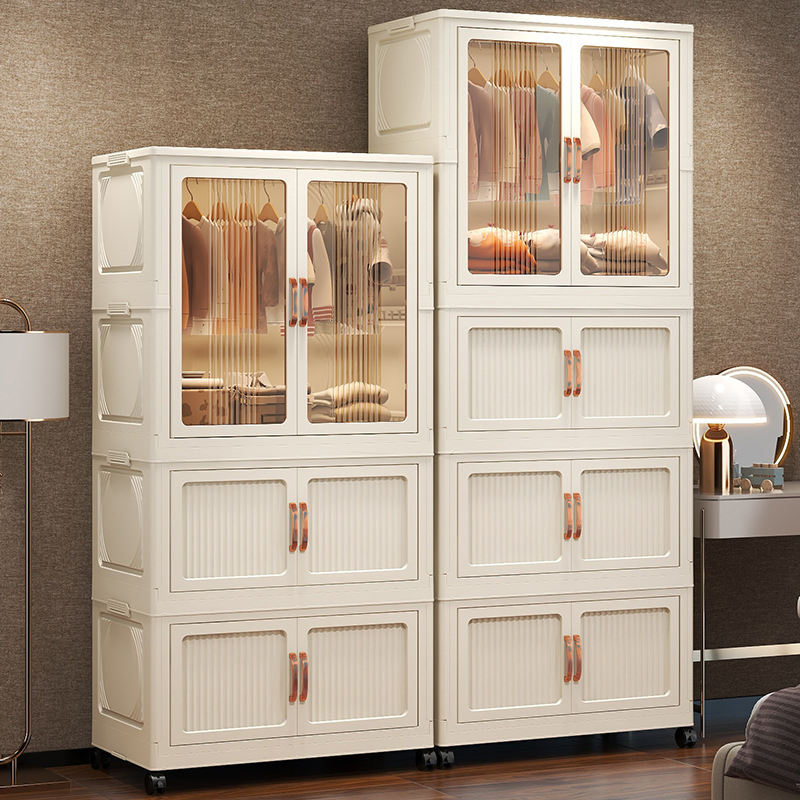 Installation-Free Folding Storage Box Locker Snack Storage Cabinet ...