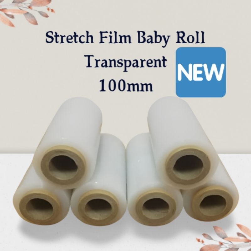 Mini Stretch FilmnBaby Roll Transparent Wrapping Carton Box 100mm 150g ...