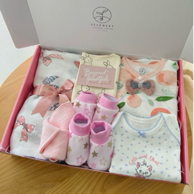 Seednery Luxury Newborn Gift Set｜Baby gift box｜Romper Gift set｜Hamper ...