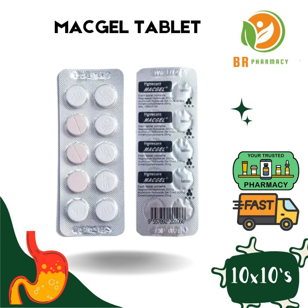 YSP Homecare Macgel Tablet (10x10's) | Shopee Malaysia
