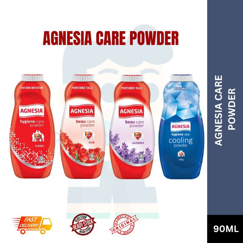 Agnesia Hygiene care powder, Agnesia beau care powder Rose/Lavender ...