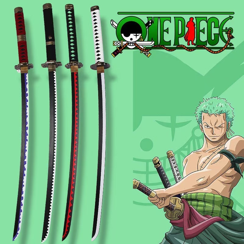 COD One Piece Zoro Sword Toys 104cm Metal Wooden Katana Collection ...