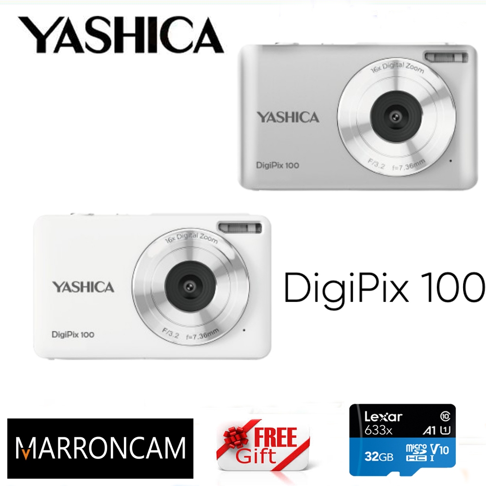 YASHICA DigiPix 100 (Silver/White) | Shopee Malaysia