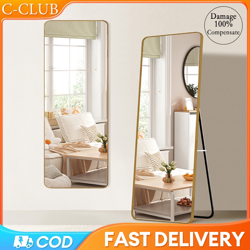 C- Standing Long Mirror Dressing Mirror Hanging Wall Mirror Full-length ...