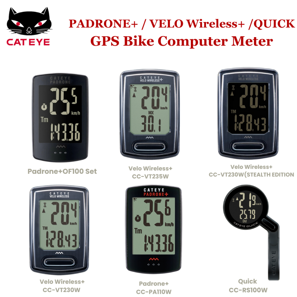 (READY STOCK) Cateye PADRONE+ VELO Wireless QUICK GPS Bike Computer ...