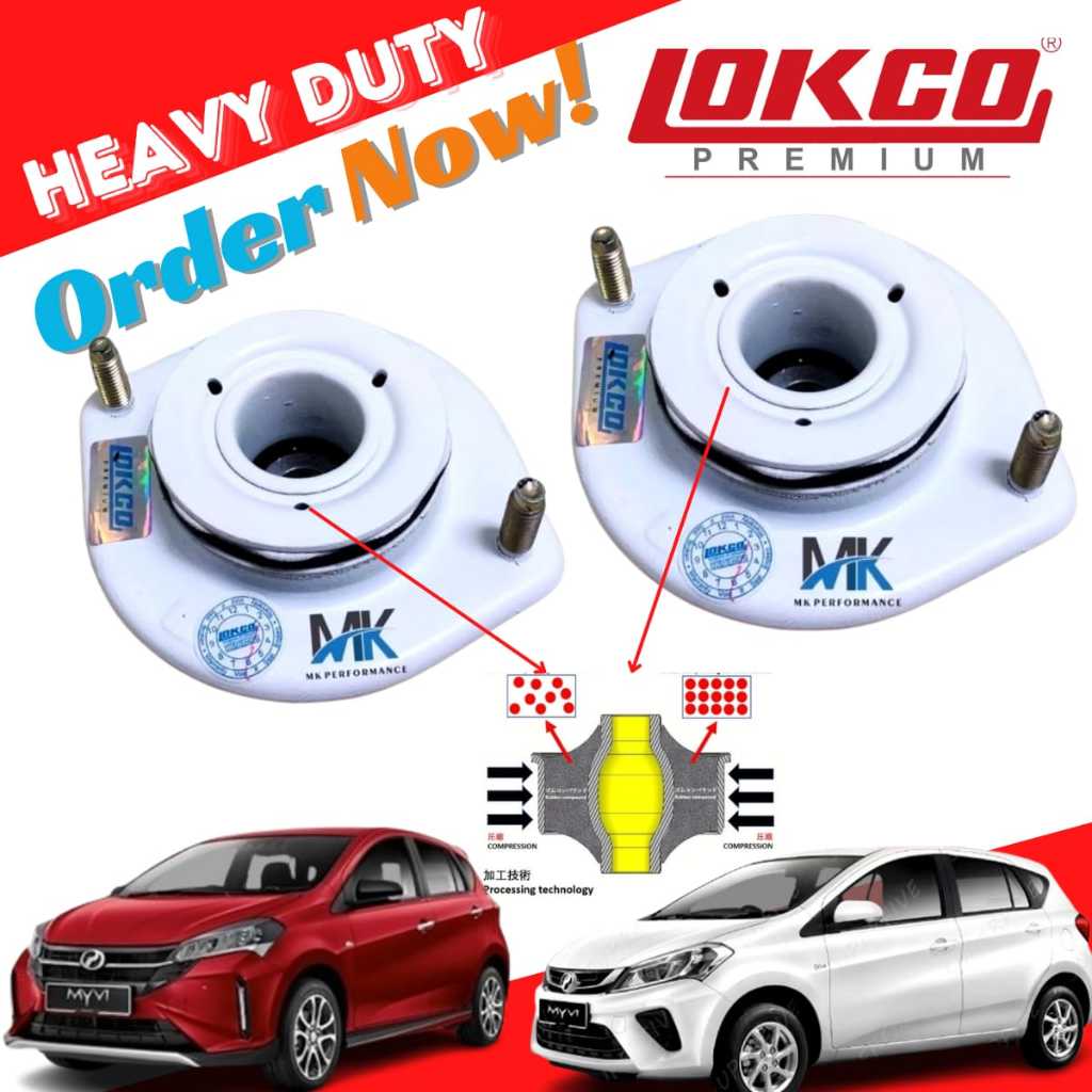 Lokco Premium Heavy Duty Absorber Mounting Perodua Myvi New Mk3 D20 ...