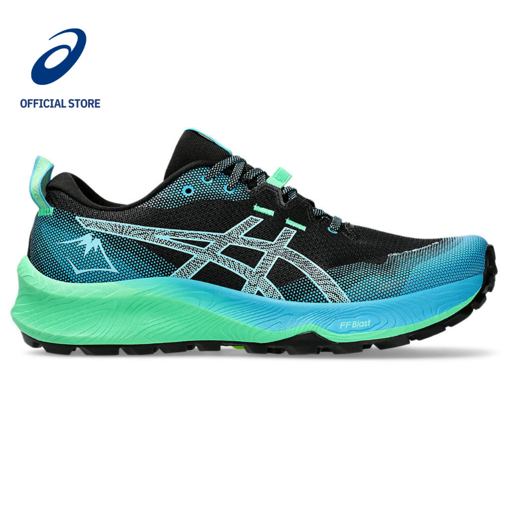 ASICS Gel-Trabuco 12 Men Trail Running Shoes In Black/Bright Cyan ...