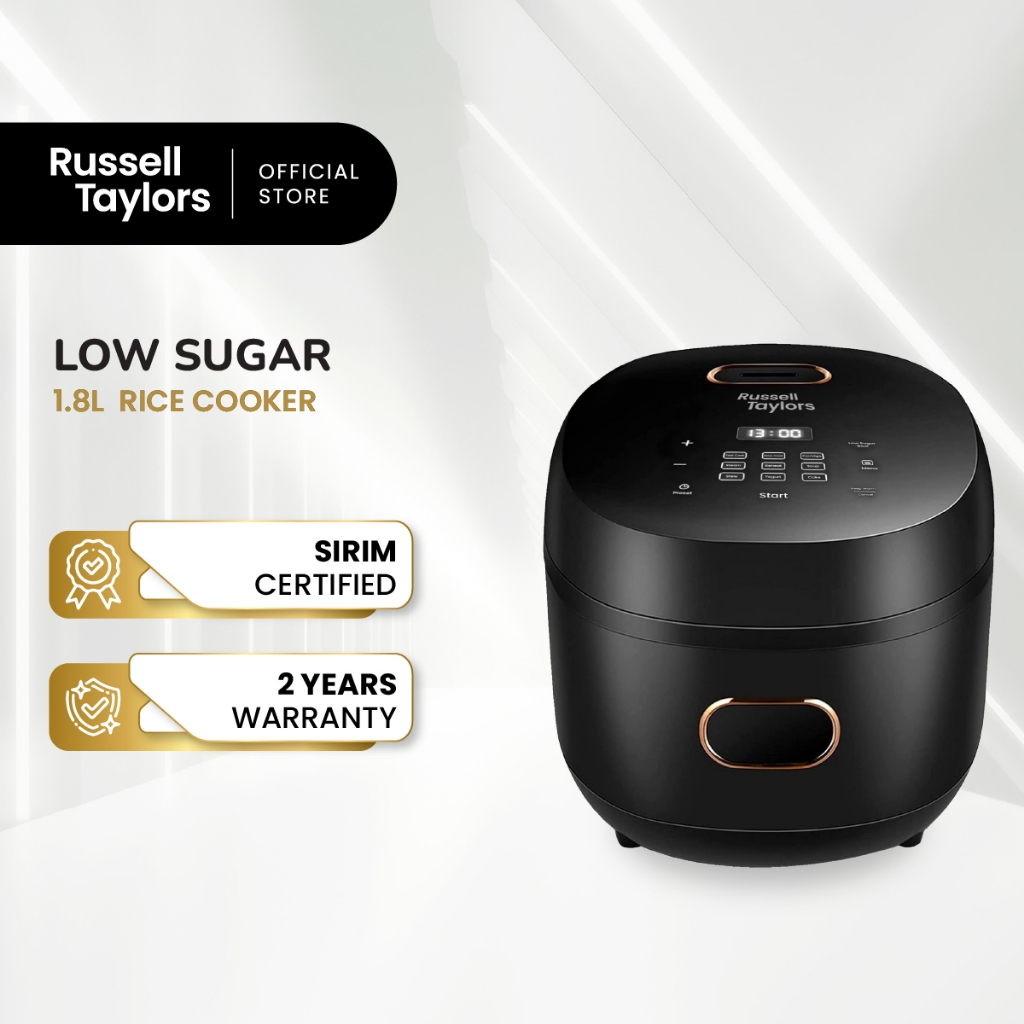 Russell Taylors Digital Low Sugar Rice Cooker (1.8L) RC10 | Shopee Malaysia