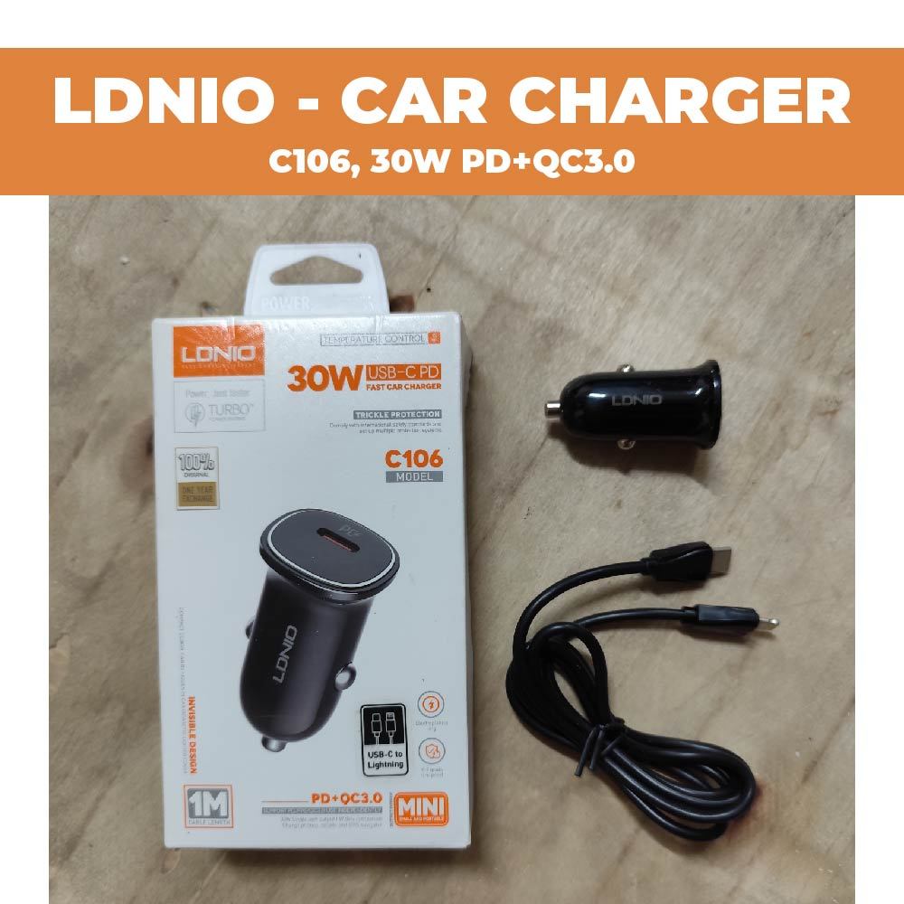 【Without Box】LDNIO Car Charger 30W PD Super Fast Car Charger QC30W ...
