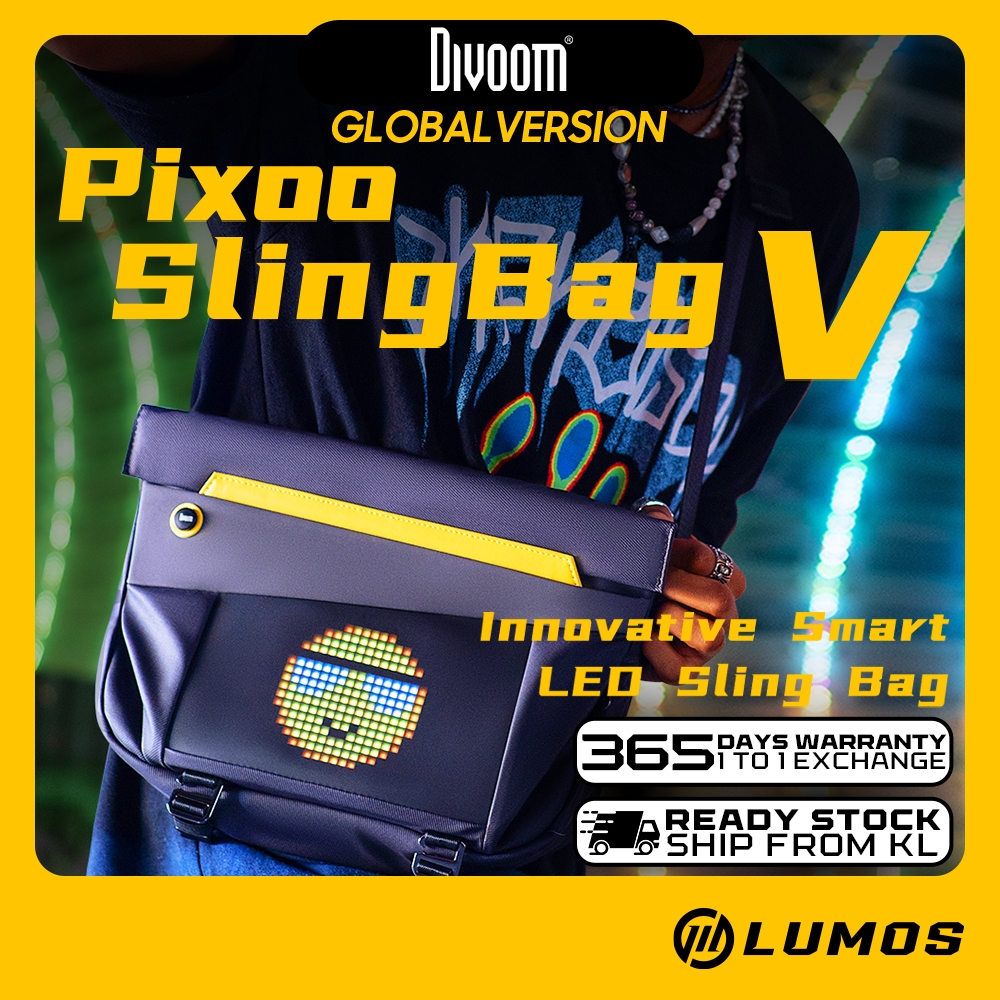Divoom Pixoo Sling Bag V Global Version - Innovative Smart LED Pixoo ...