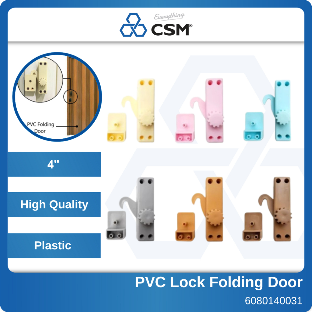 Blue Wood PVC Lock Only For Folding Door | Shopee Malaysia