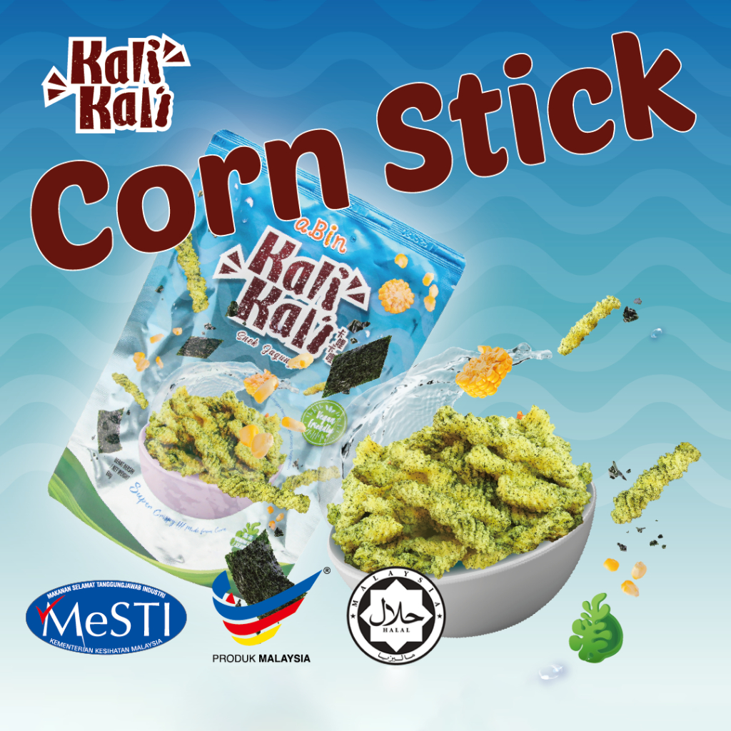 HALAL Snack Food Keropok Abin Kali Kali Corn Stick - Seaweed Flavor ...