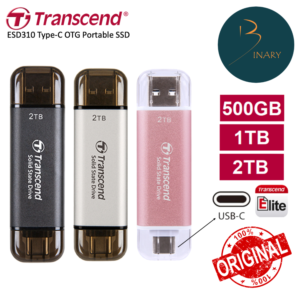 Transcend ESD310 10Gbps Smallest OTG Type-C I USB-A Portable SSD ...