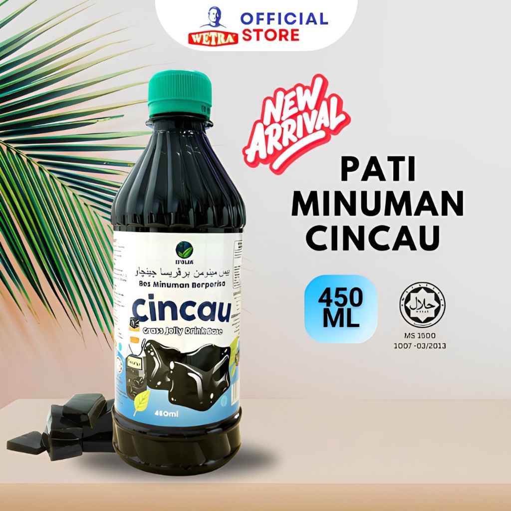 WETRA Pati Kordial Minuman Cincau Grass Jelly Syrup HALAL 450ML ...