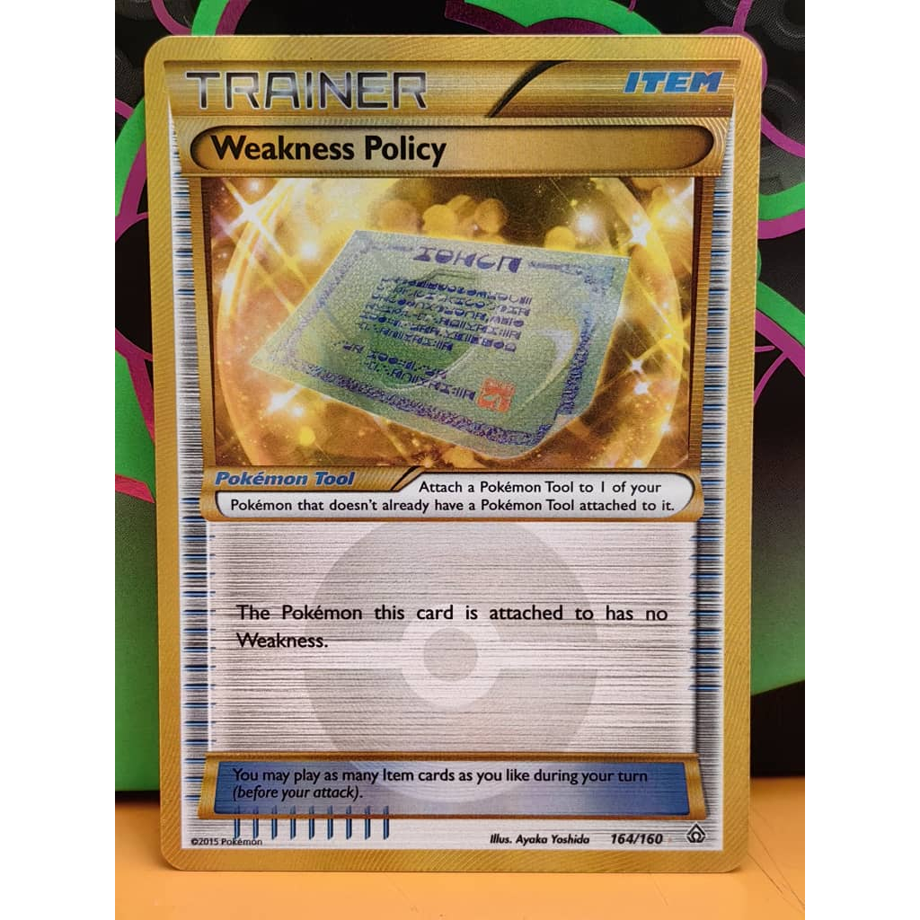 Weakness Policy (164 Secret Rare) - XY - Primal Clash (PRC) LP | Shopee ...