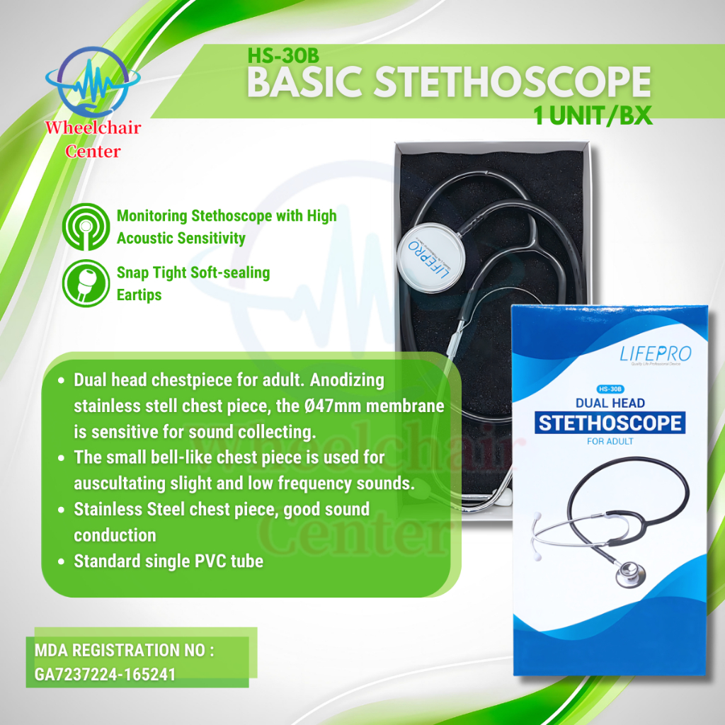 LIFEPRO Dual Head Stethoscope (For Adult) Basic Stethoscope | Shopee Malaysia