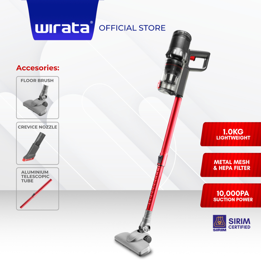 Wirata VC-550 Cordless Vacuum Aluminium Telescopic Tube | Shopee Malaysia