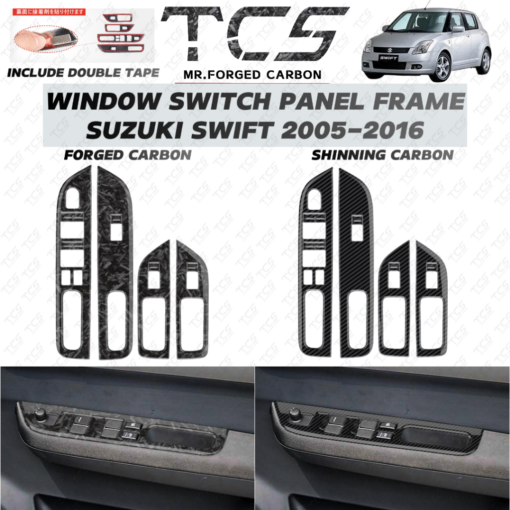 TCS SUZUKI SWIFT 2005-2016 CAR WINDOW SWITCH PANEL FRAME COVER GARNISH ...