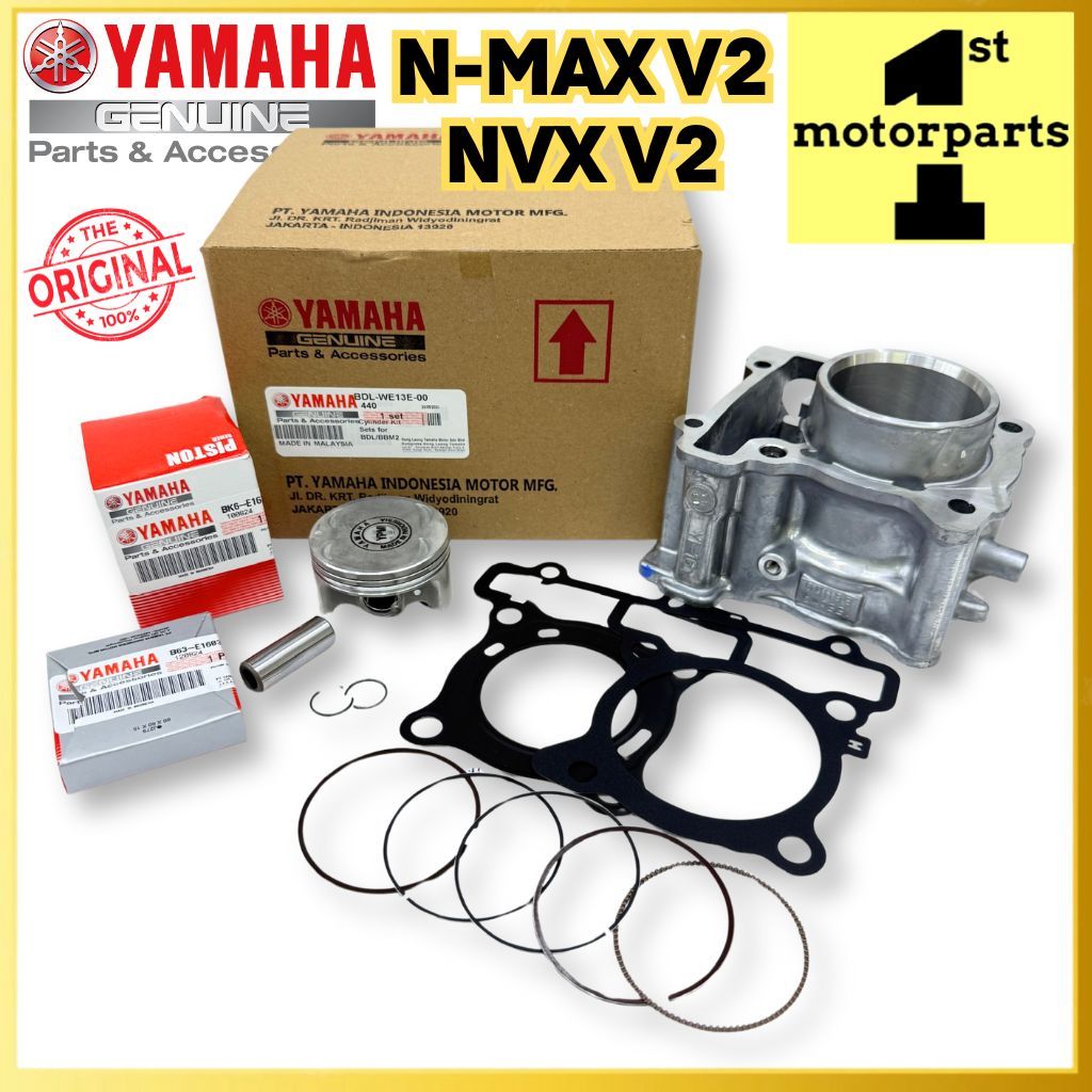 [100% ORI YAMAHA] NMAX N-MAX V2 / NVX V2 CYLINDER BLOCK SET BDL-WE13E ...