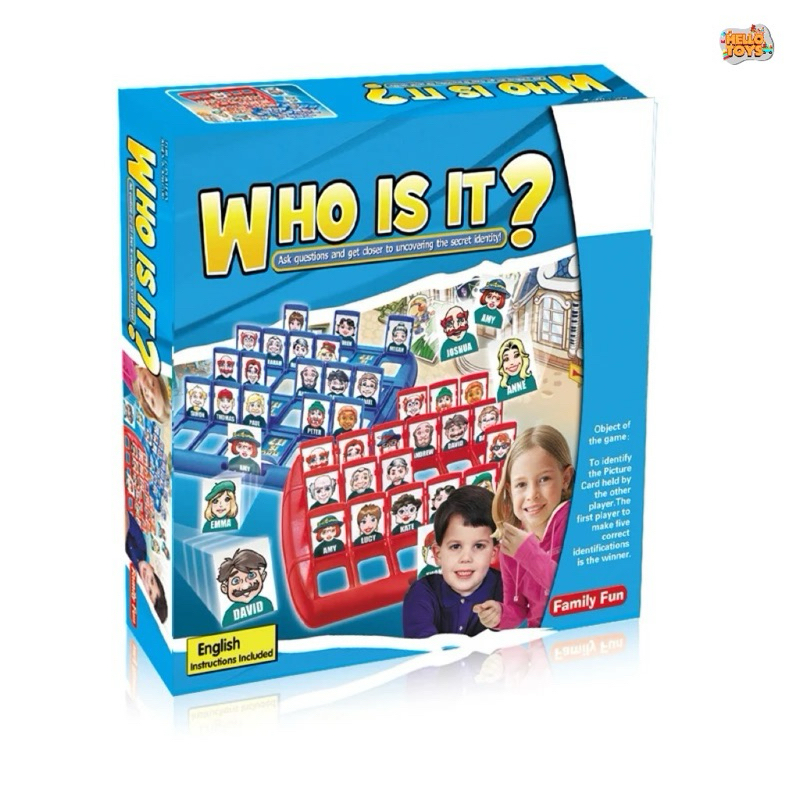 WHO IS IT??? Board Game for Kids and Children Classic BoardGame Funny ...