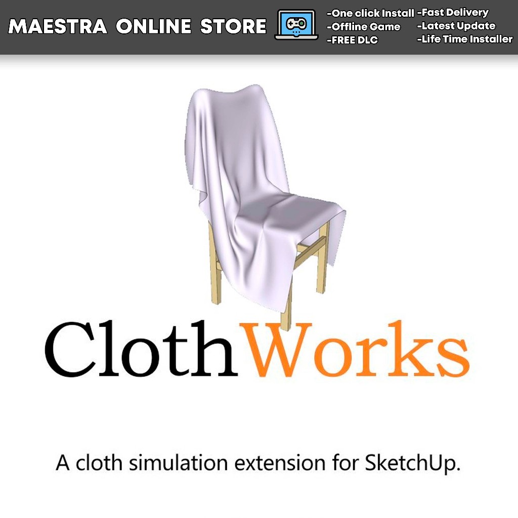 PC Software Cloth Works for SketchUp | Shopee Malaysia