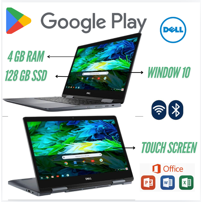 Dell Latitude 3189 2-in-1 Touchscreen Convertible Laptop, Intel ...