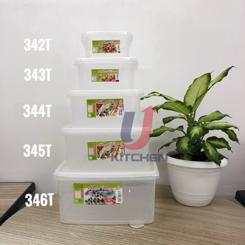 Bestware Transparent Plastic Freezer Container / Storage Container / Food Container / Bekas ...