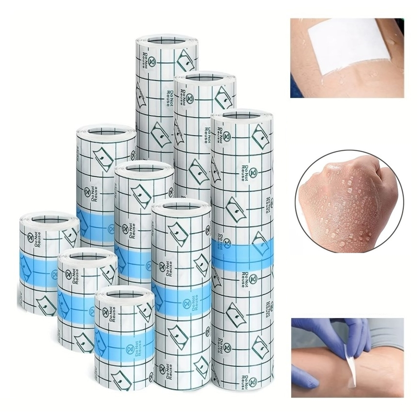 Waterproof Wound Dressing Tape Tattoo Film PU Plaster Adhesive Bandage ...