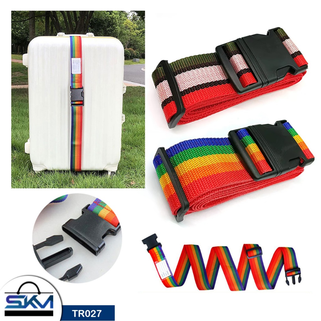 SKM Adjustable Packing Belt Luggage Travel Buckle Belt Aksesori Bagasi ...