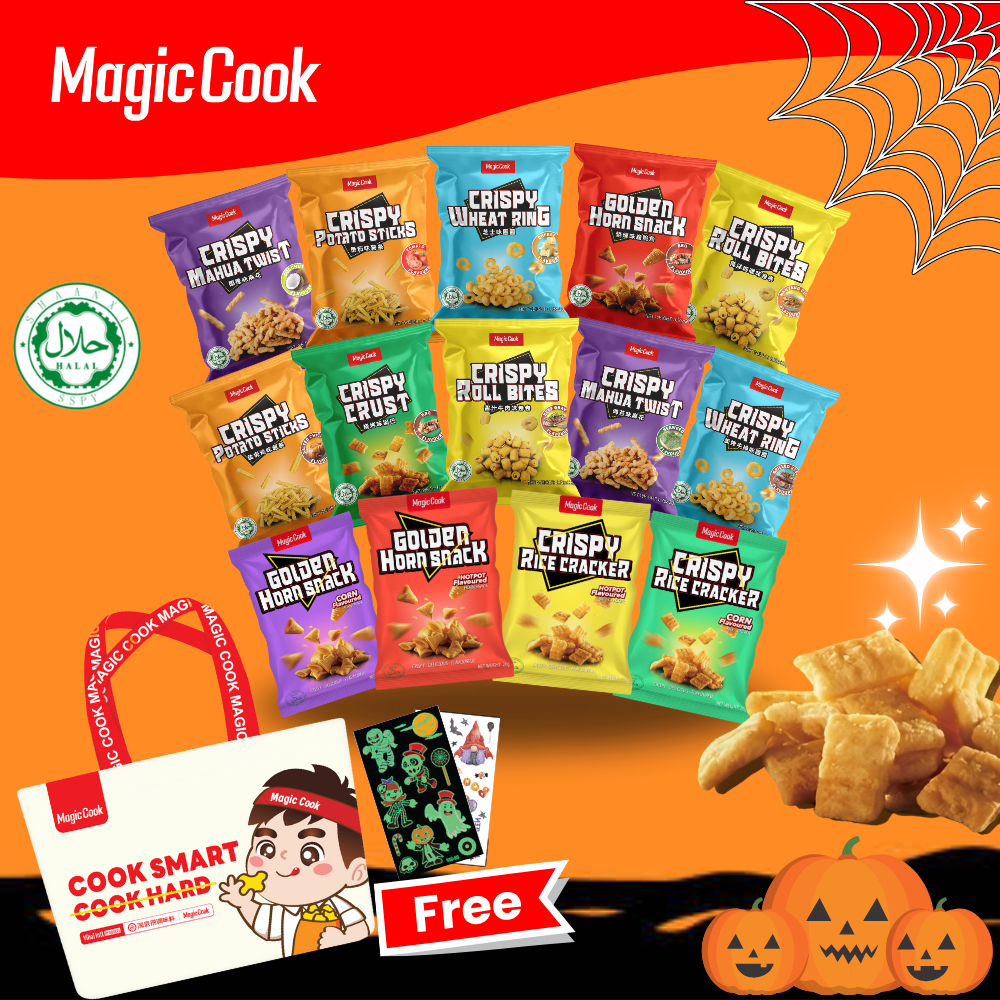 Magic Cook Crispy With Stickers & Bag Set (14 Packs) | Shopee Malaysia