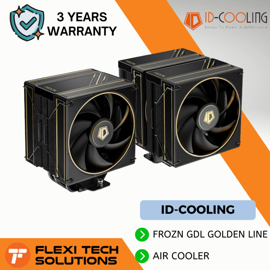 Flexi Tech ID-Cooling FROZN A410 /A620 GDL Air Cooler - Golden Line ...