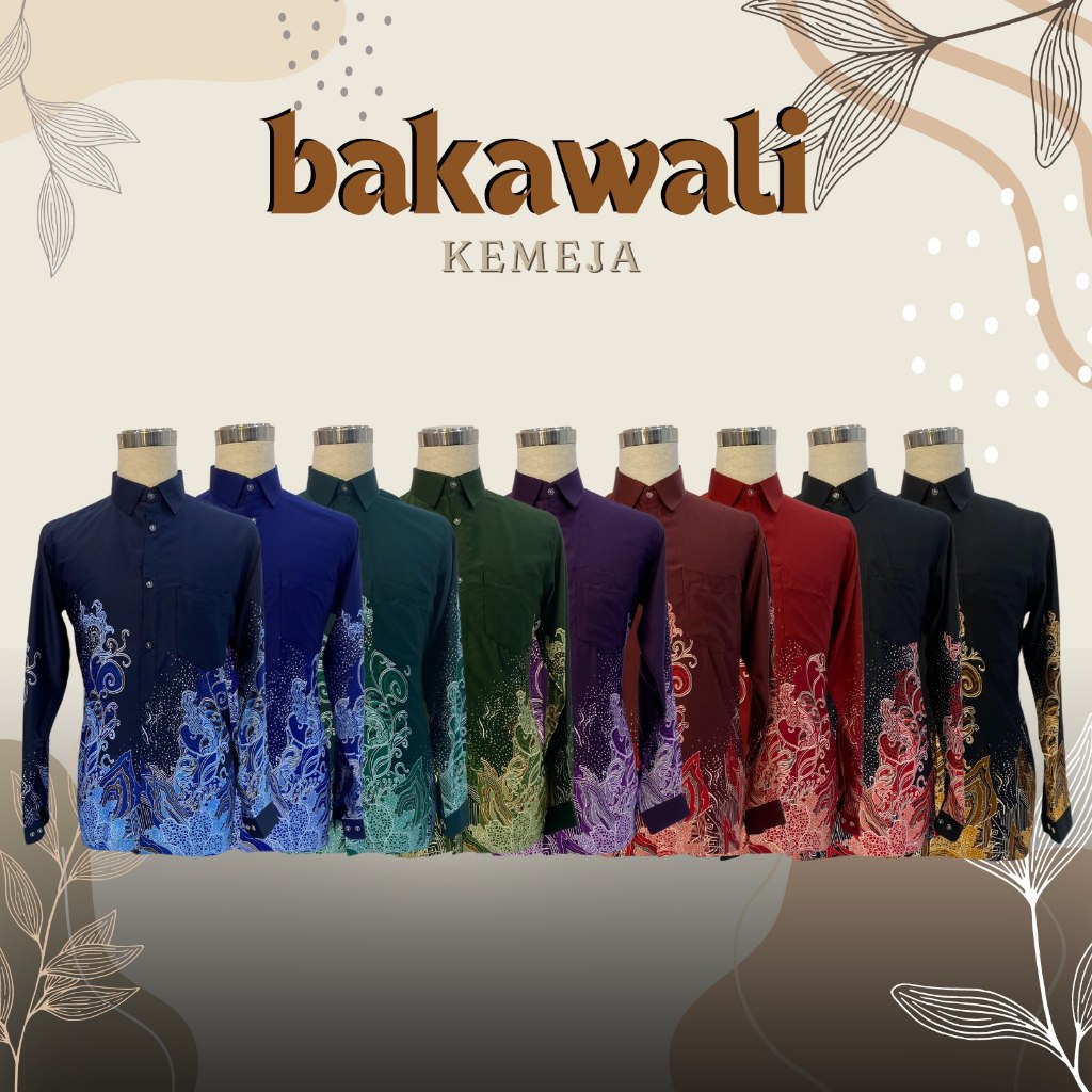 KEMEJA BAKAWALI CORAK BATIK | BATIK MALAYSIA | CORAK BATIK PRINTED ...