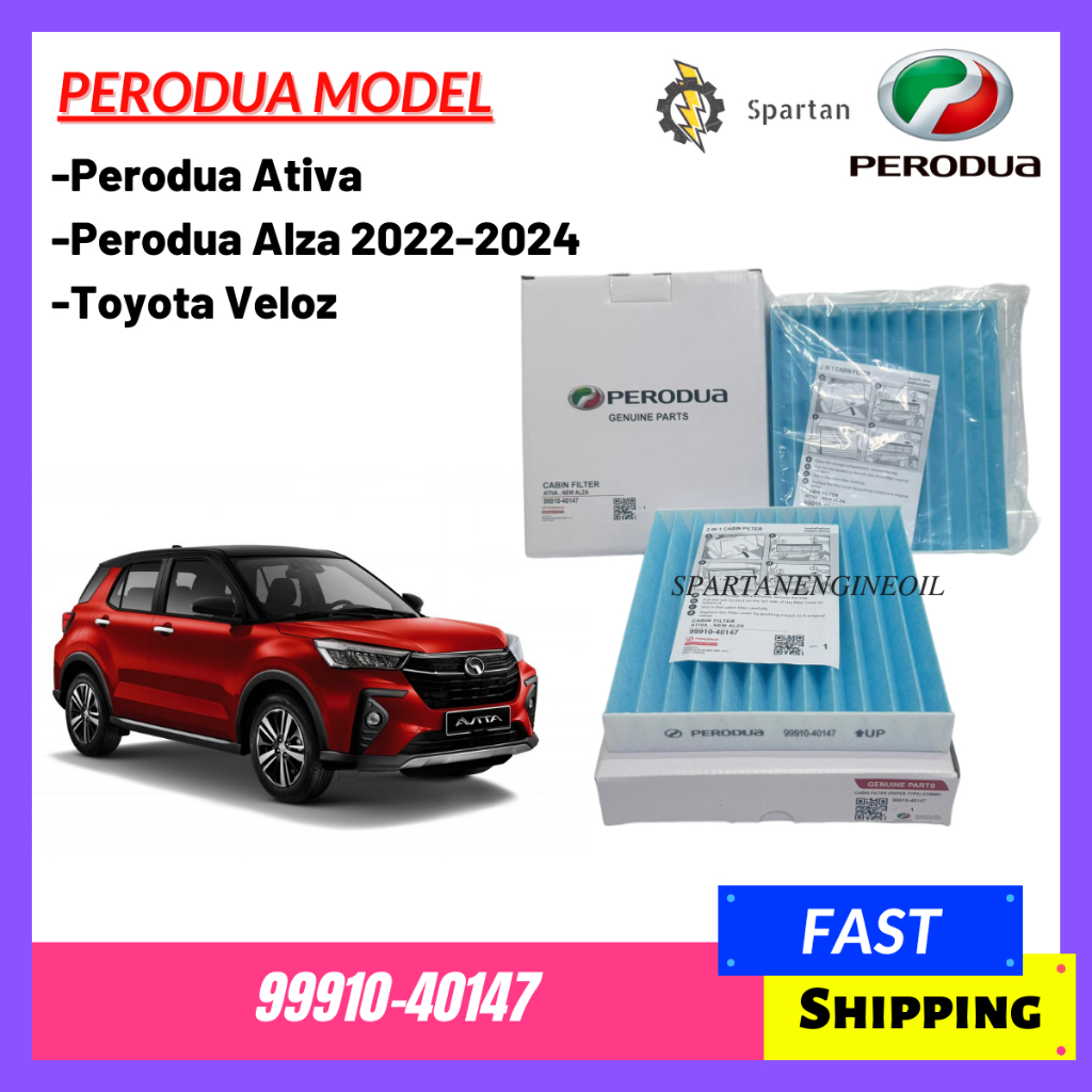 ORIGINAL Perodua Cabin Filter Perodua Alza 2023-2024/Ativa/Toyota Veloz ...