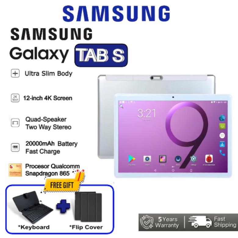 SAMSUNG 5G Tablet l 12 Inch Tab l 16GB+512GB HD Tablet Android 20000mAh ...