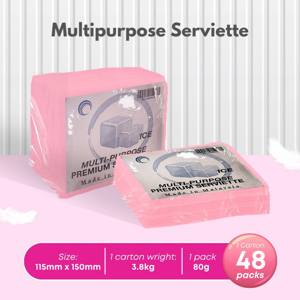 1 Carton 48packs 75pcs/pack 1ply Ice Mamak Tissue Tisu Serviette (White ...