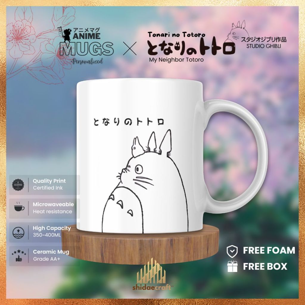 Anime Mug Tonari no Totoro 🍵 My Neighbor Totoro Inspired Anime Cup ...