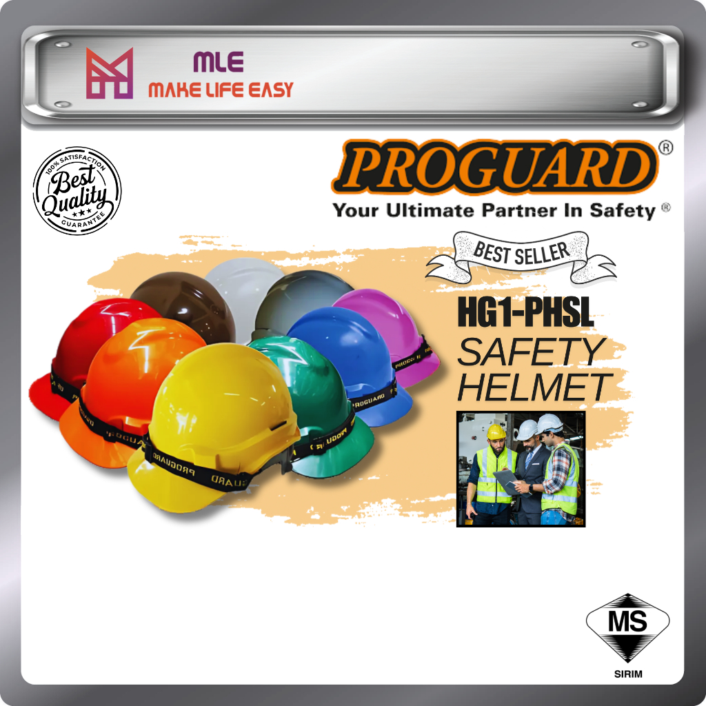 PROGUARD HG1-PHSL ADVANTAGE SAFETY HELMET (SIRIM CERTIFICATED) ABS ...