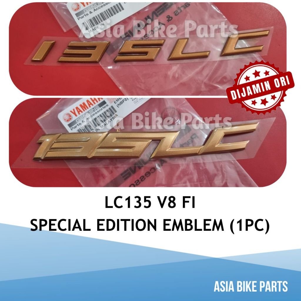 Yamaha Original LC135 V8 FI Special Edition Emblem 3D Tulisan 135LC ...