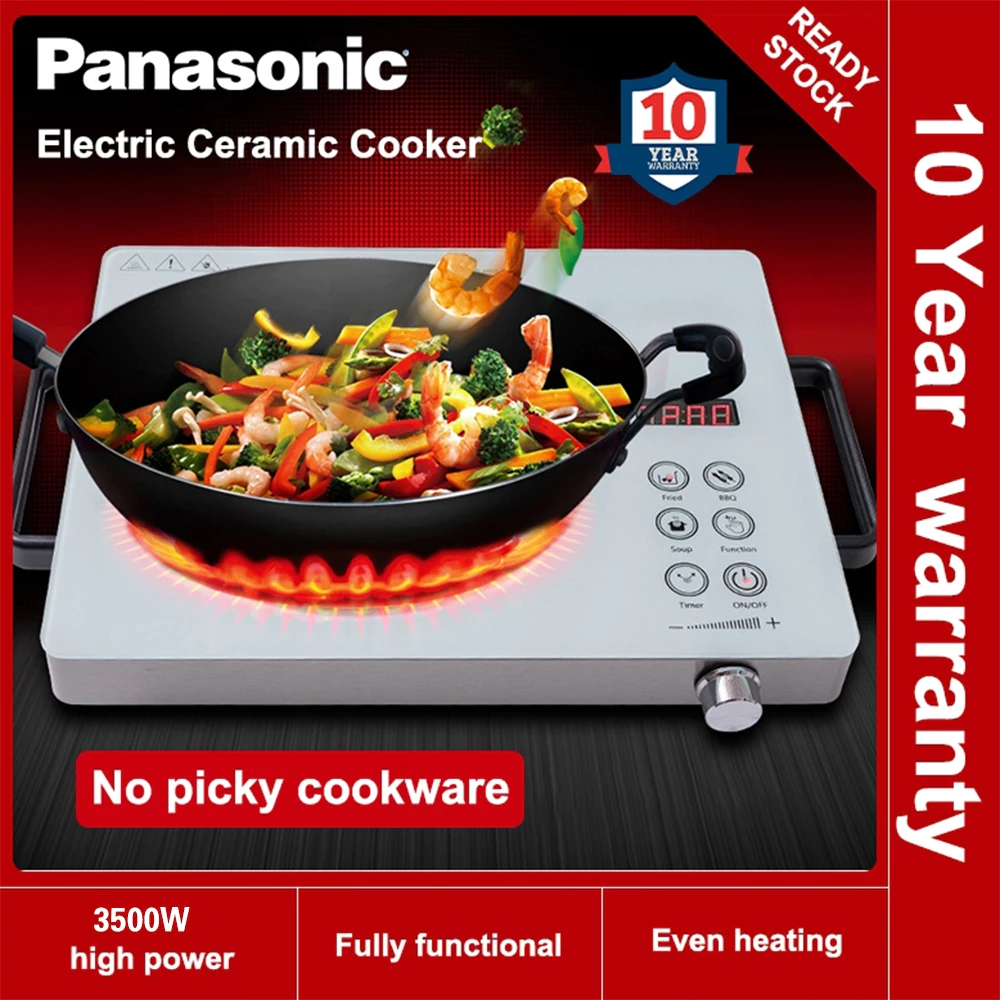 [Ten-year warranty] Panasonic white ceramic stove original multi ...