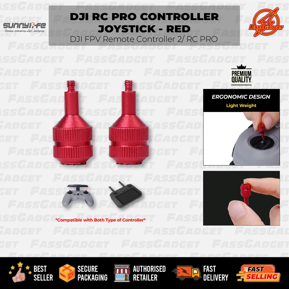 (🔥READYSTOCK🔥) DJI RC PRO CONTROLLER JOYSTICK - RED / BLACK (SUNNYLIFE ...