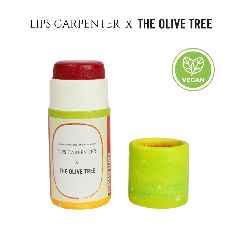 LIPS CARPENTER x The Olive Tree [Vegan] Fantasy Flora Tinted Lip Balm ...