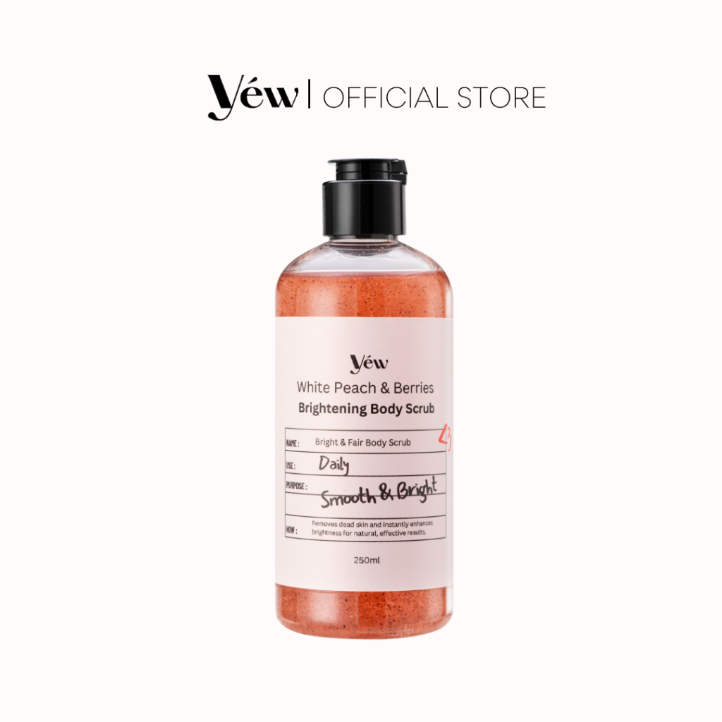 Yéw White Peach & Berries Brightening Body Scrub - Remove dead skin and ...